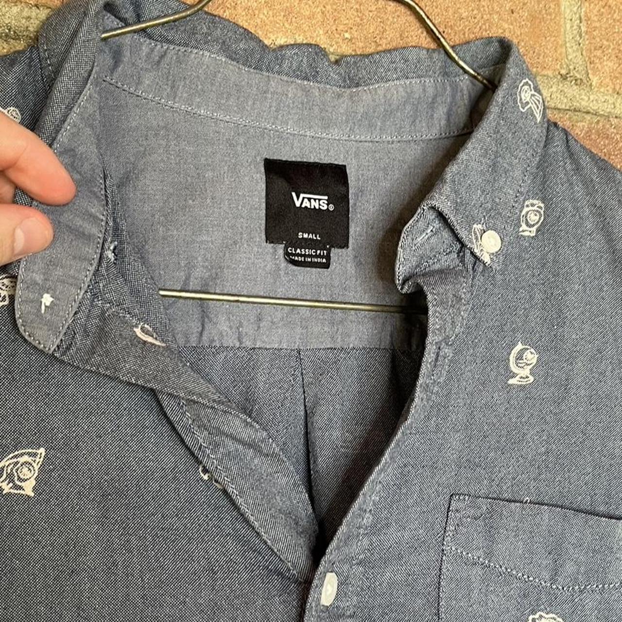 Vans Symbols / Emojis Short Sleeve Shirt Size Small... - Depop