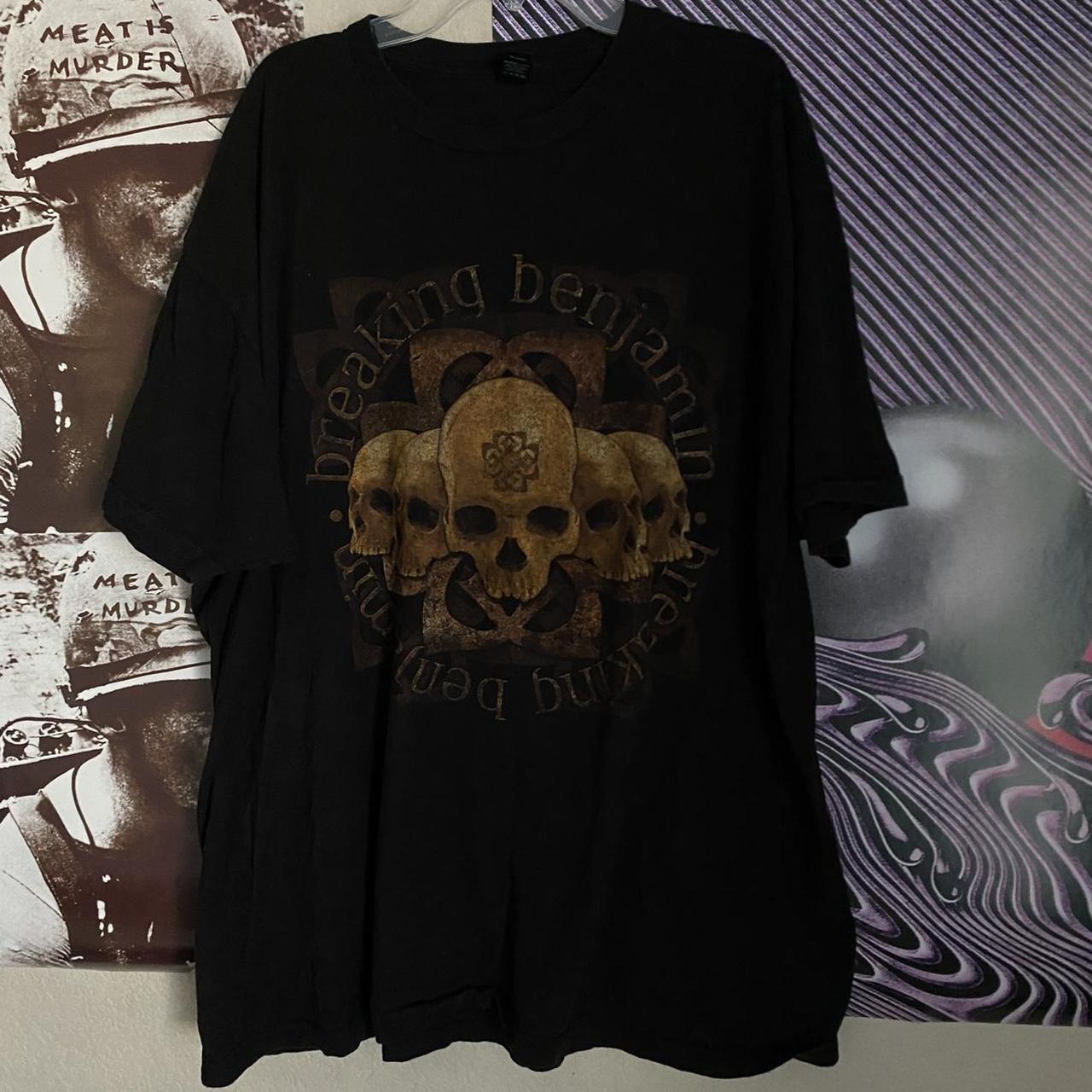 Breaking Benjamin Skulls 2018 Tour T Shirt Good... - Depop