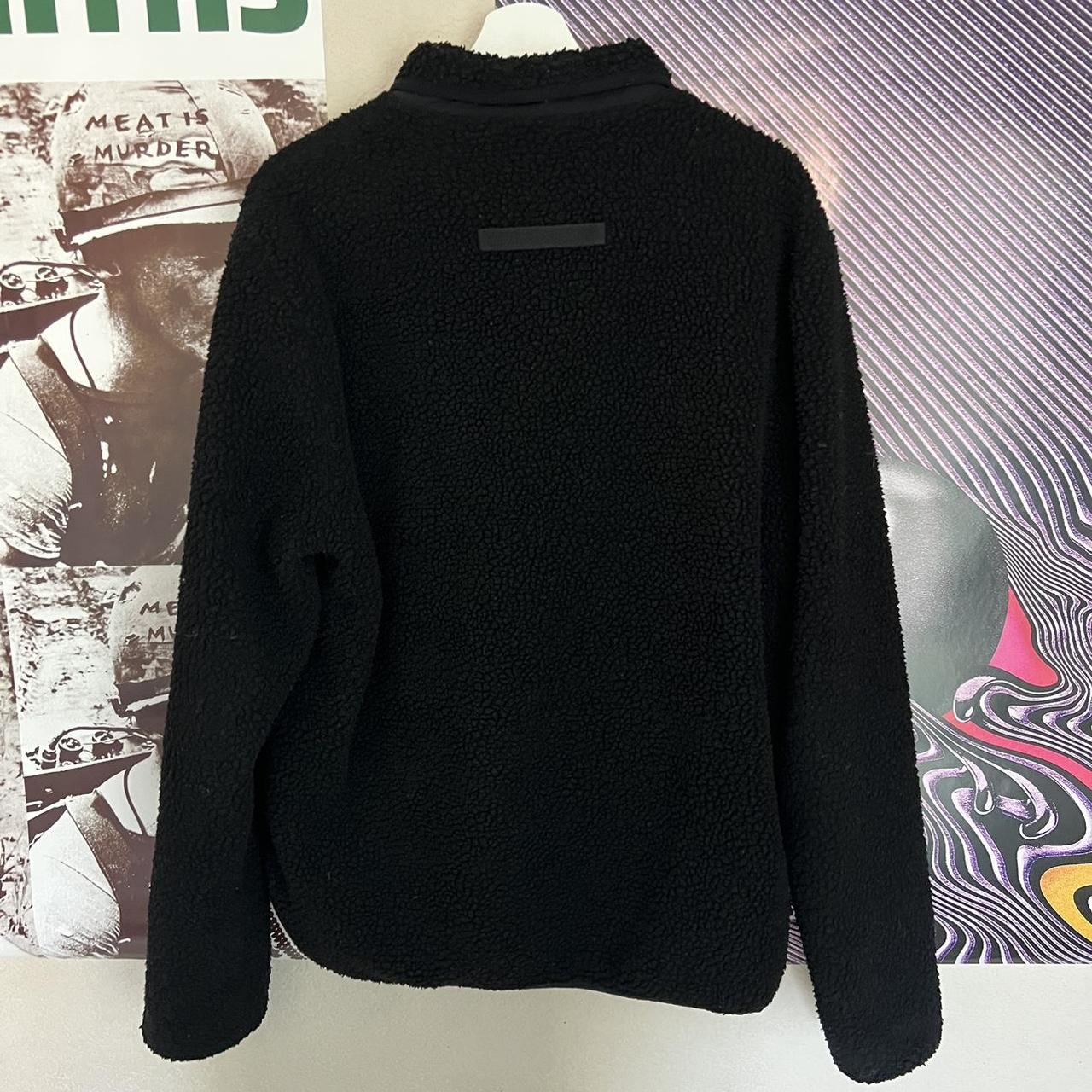 Wesc Moritz Black Teddy Sherpa Fleece Jacket Men’s... - Depop