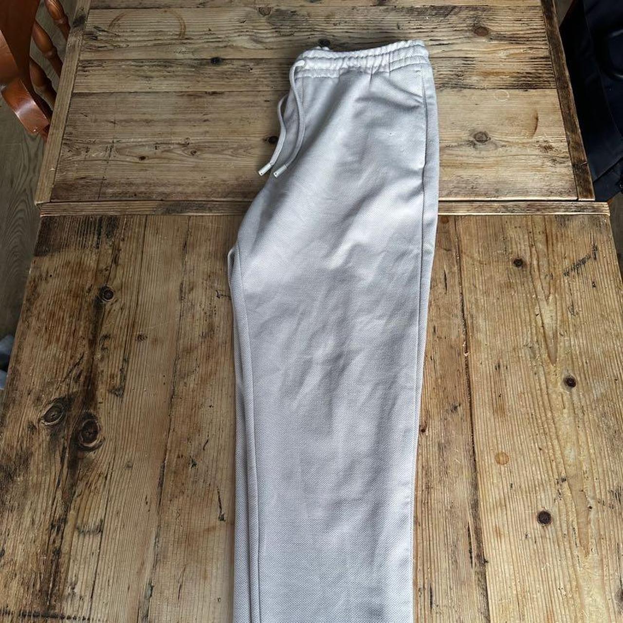 Zara smart track pants , beige colour, size medium - Depop