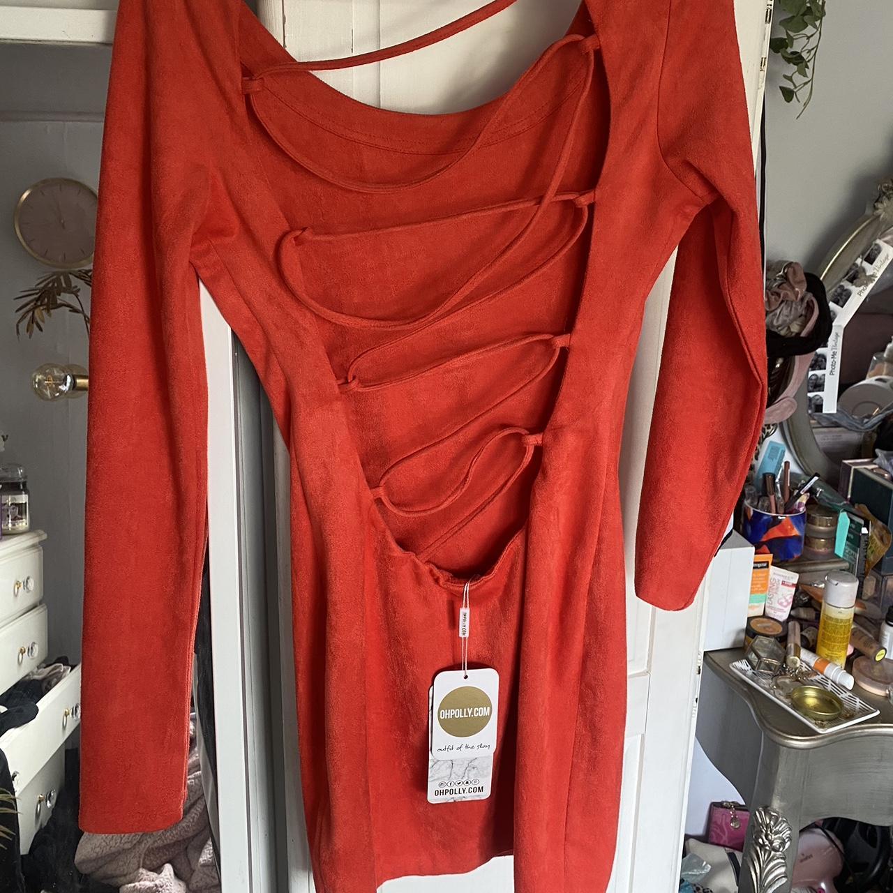 Oh Polly Women's Red Dress | Depop
