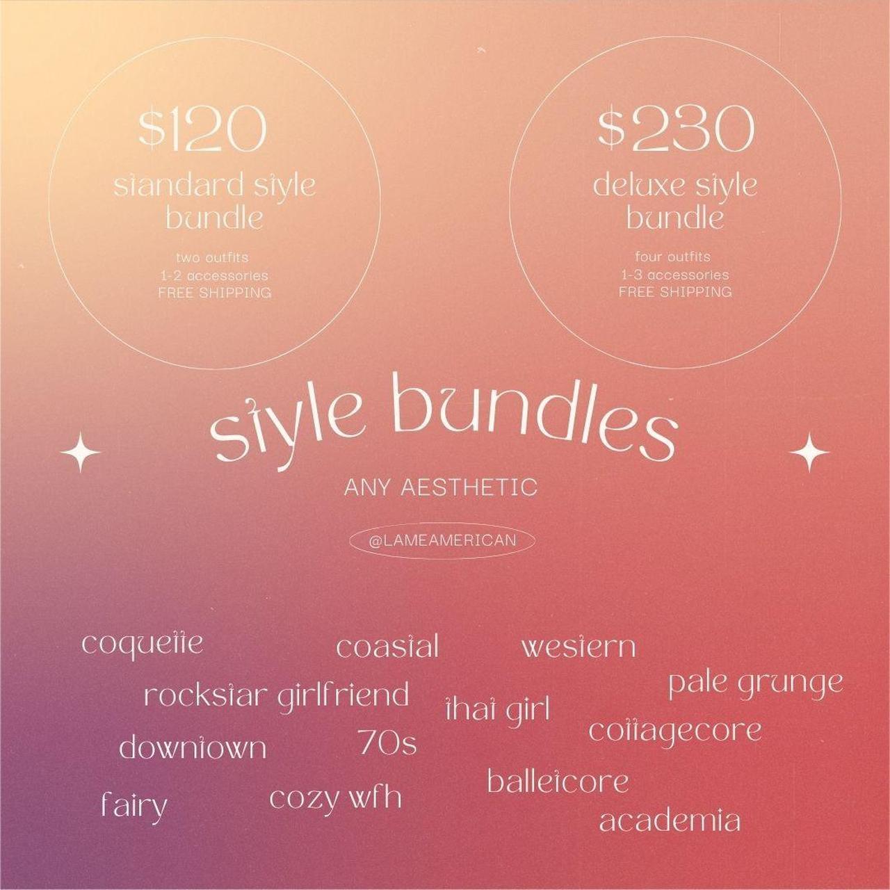 style bundles! standard style bundle, $120 •... - Depop