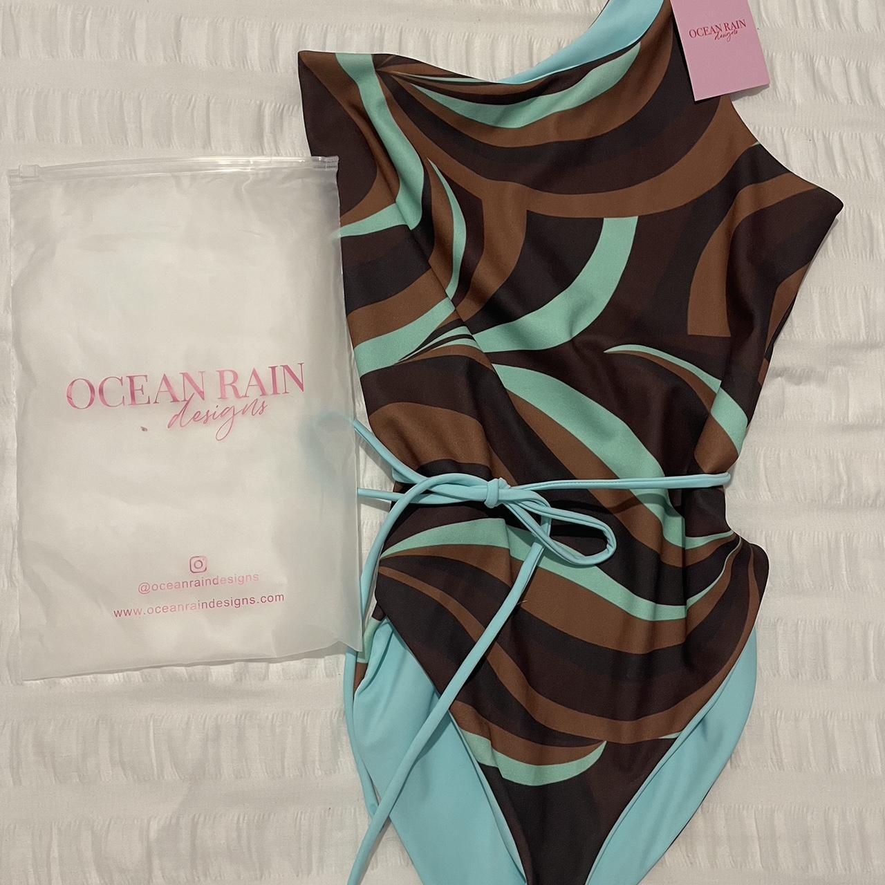Ocean rain designs swimsuit Only been tried on... - Depop