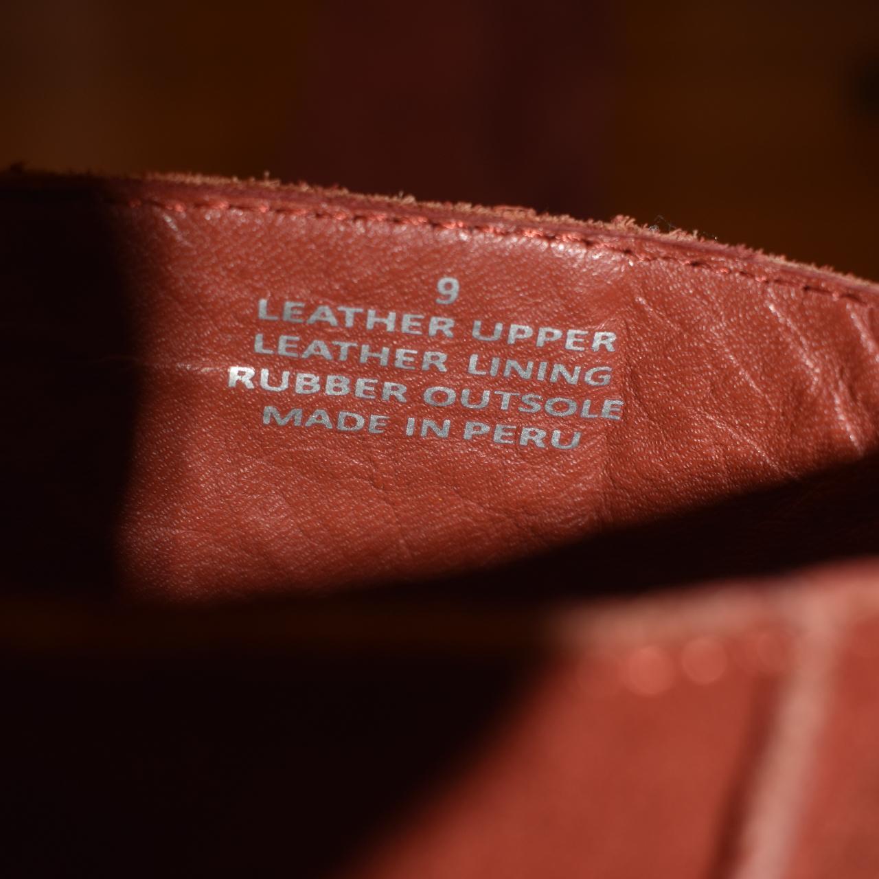 ABLE Leather Booties, Red deep rusty color, Zipper... - Depop