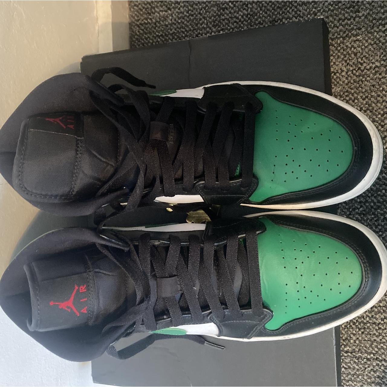 Jordan Mids, Green Toe jordan’s, size 10 uk, in... - Depop