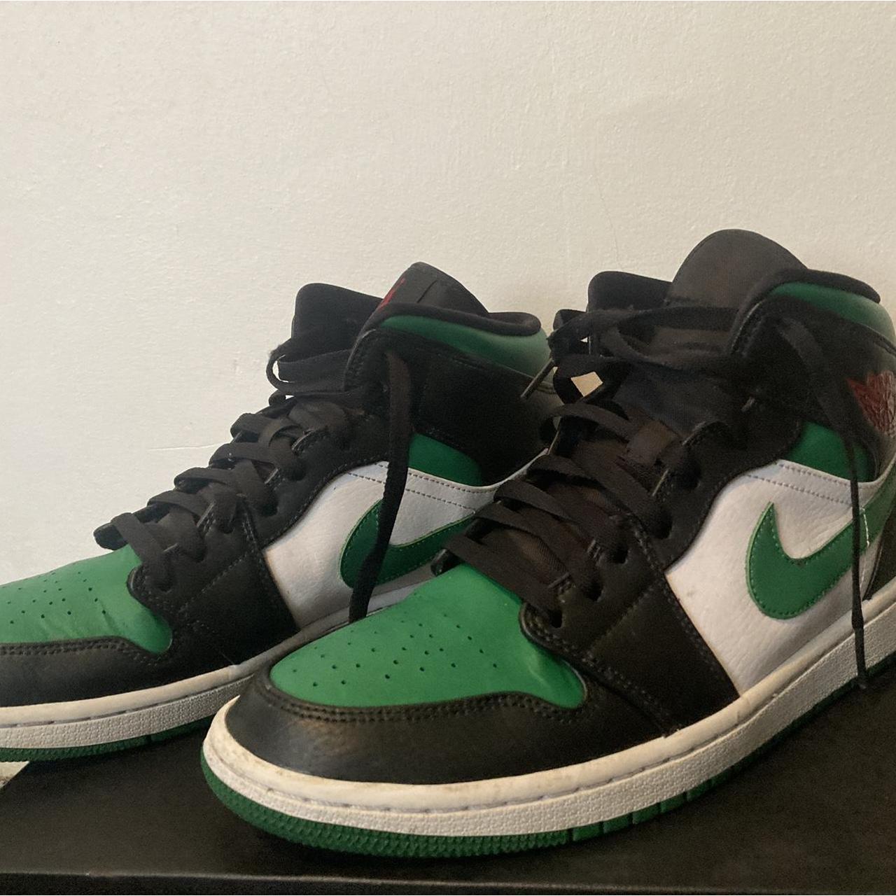 Jordan Mids, Green Toe jordan’s, size 10 uk, in... - Depop