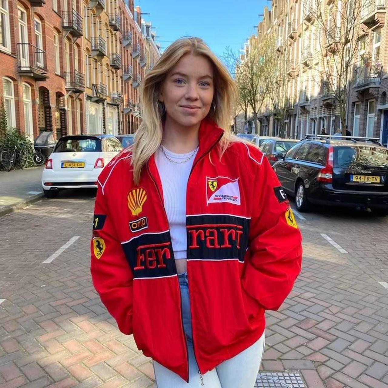 Ferrari F1 Racing Jacket in Red Size M Brand new... - Depop