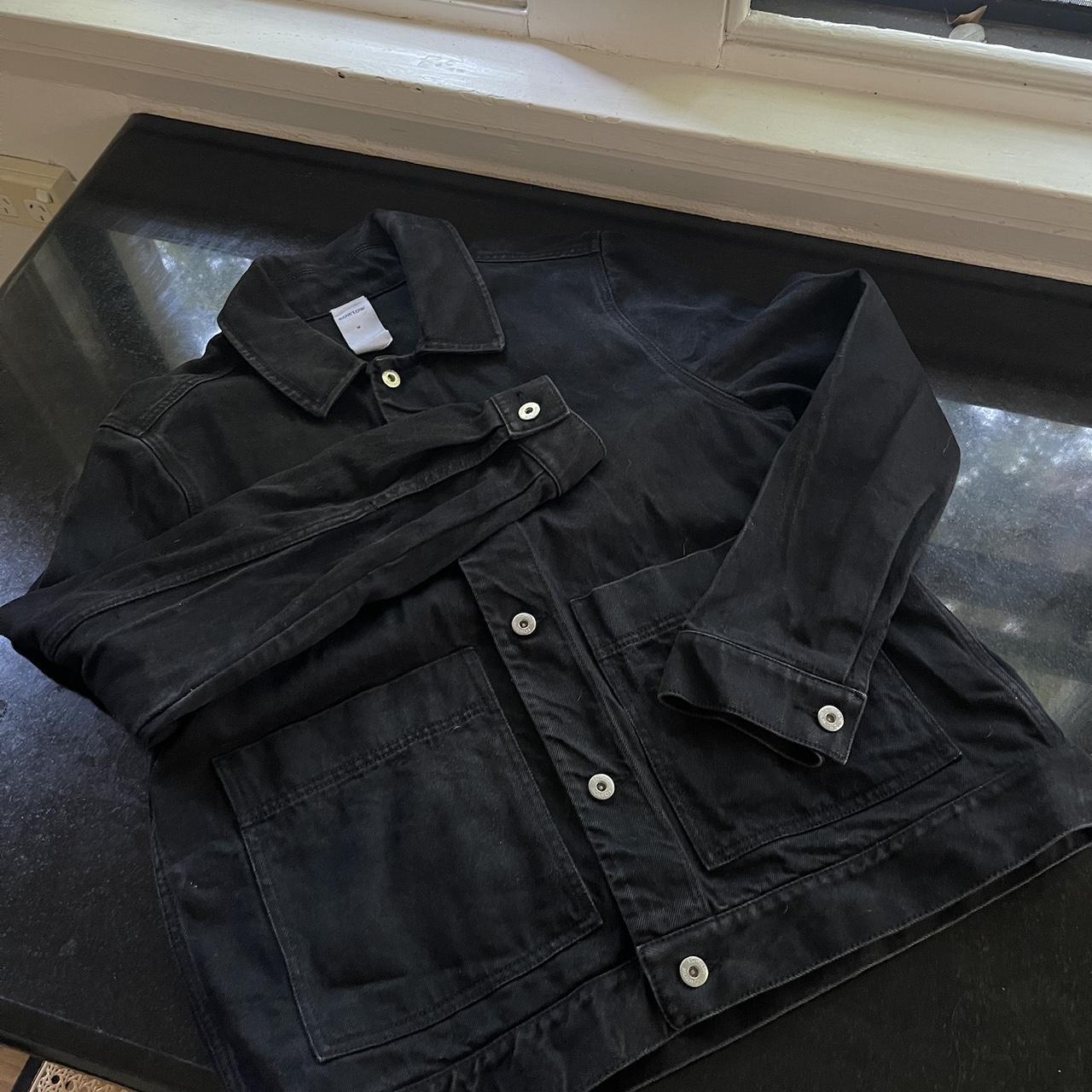 KOWTOW DENIM JACKET Washed Black Size M 100%... - Depop