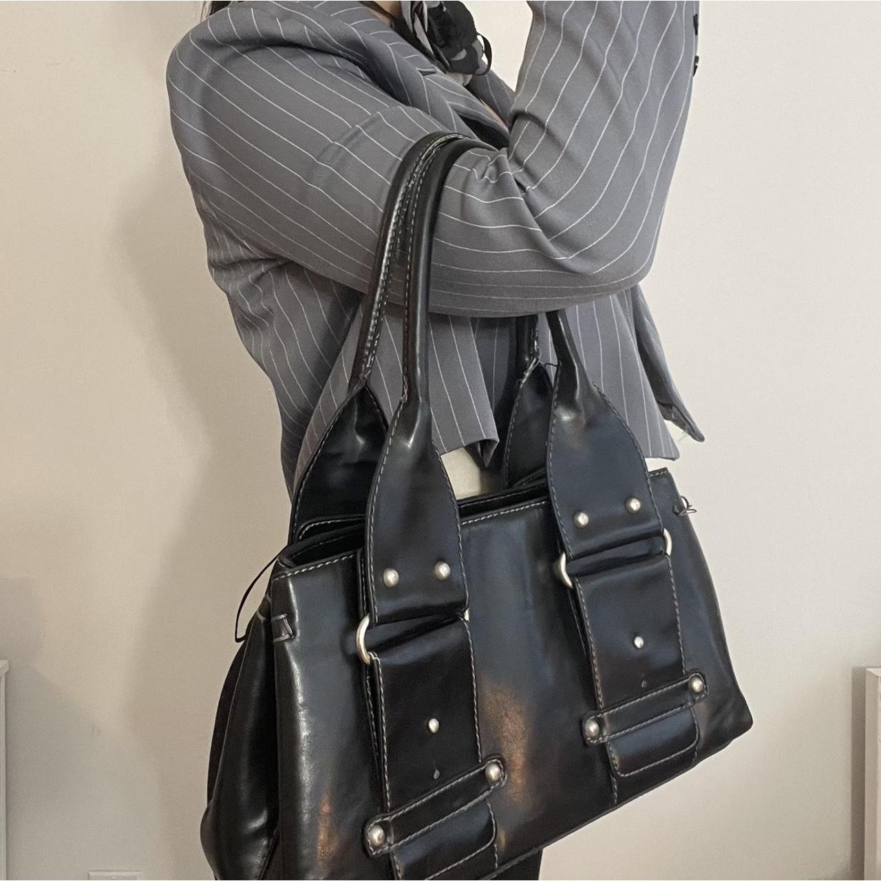 Buckle Women's Black Bag | Depop