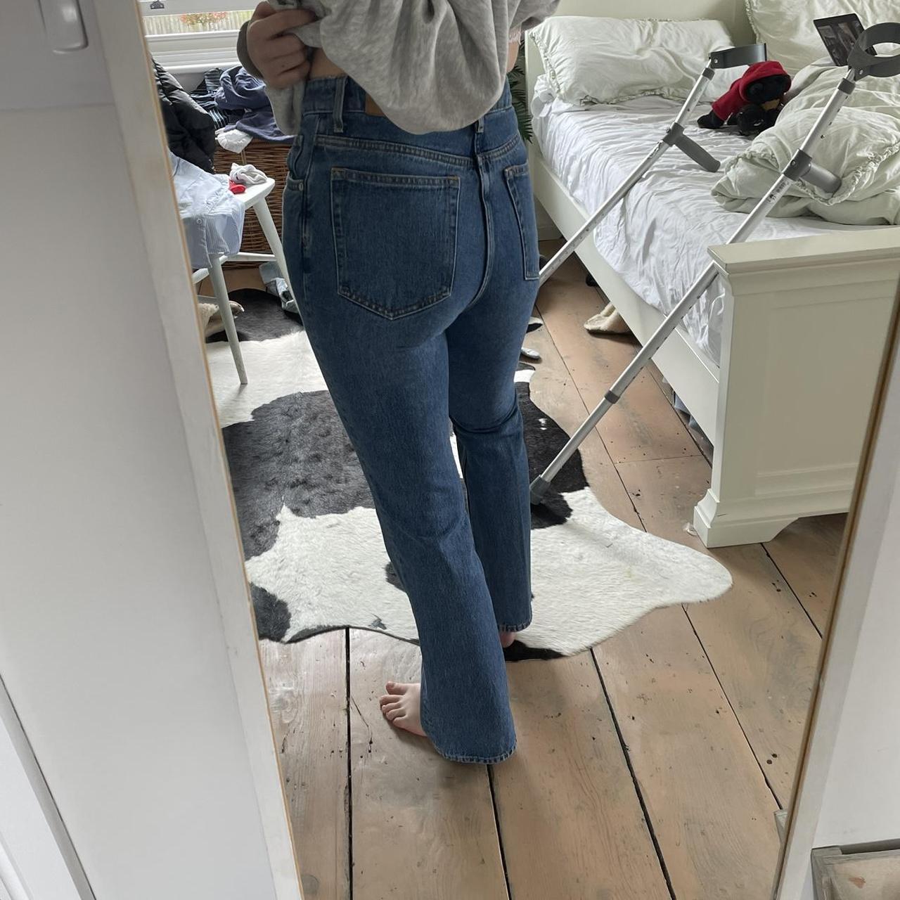 weekday flared jeans such nice thick quality denim... - Depop