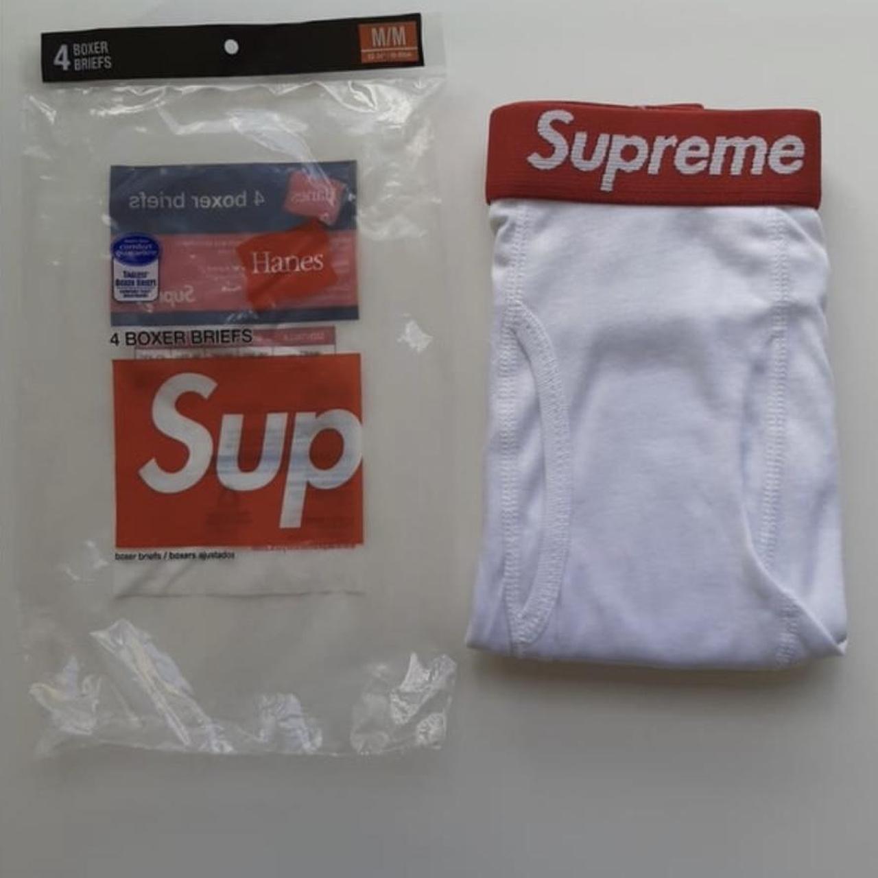 Supreme Boxers In White - Depop