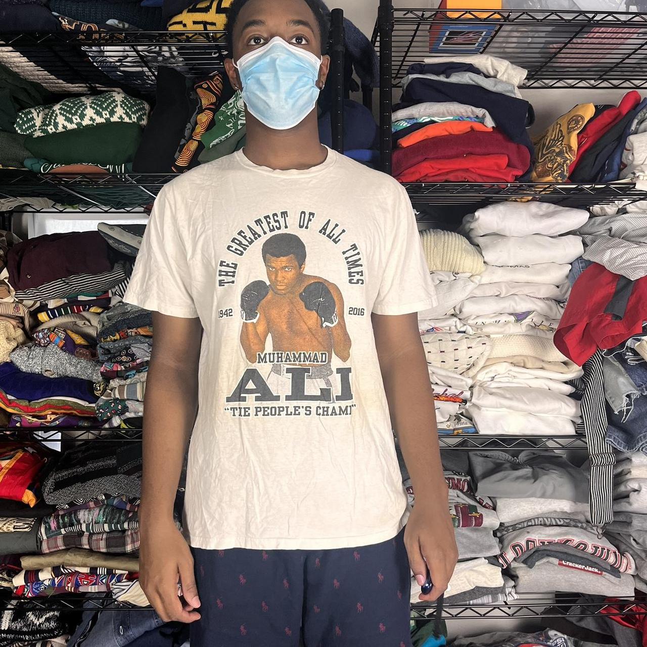 Discolored Muhammad Ali t shirt *model is 5’8 and... - Depop
