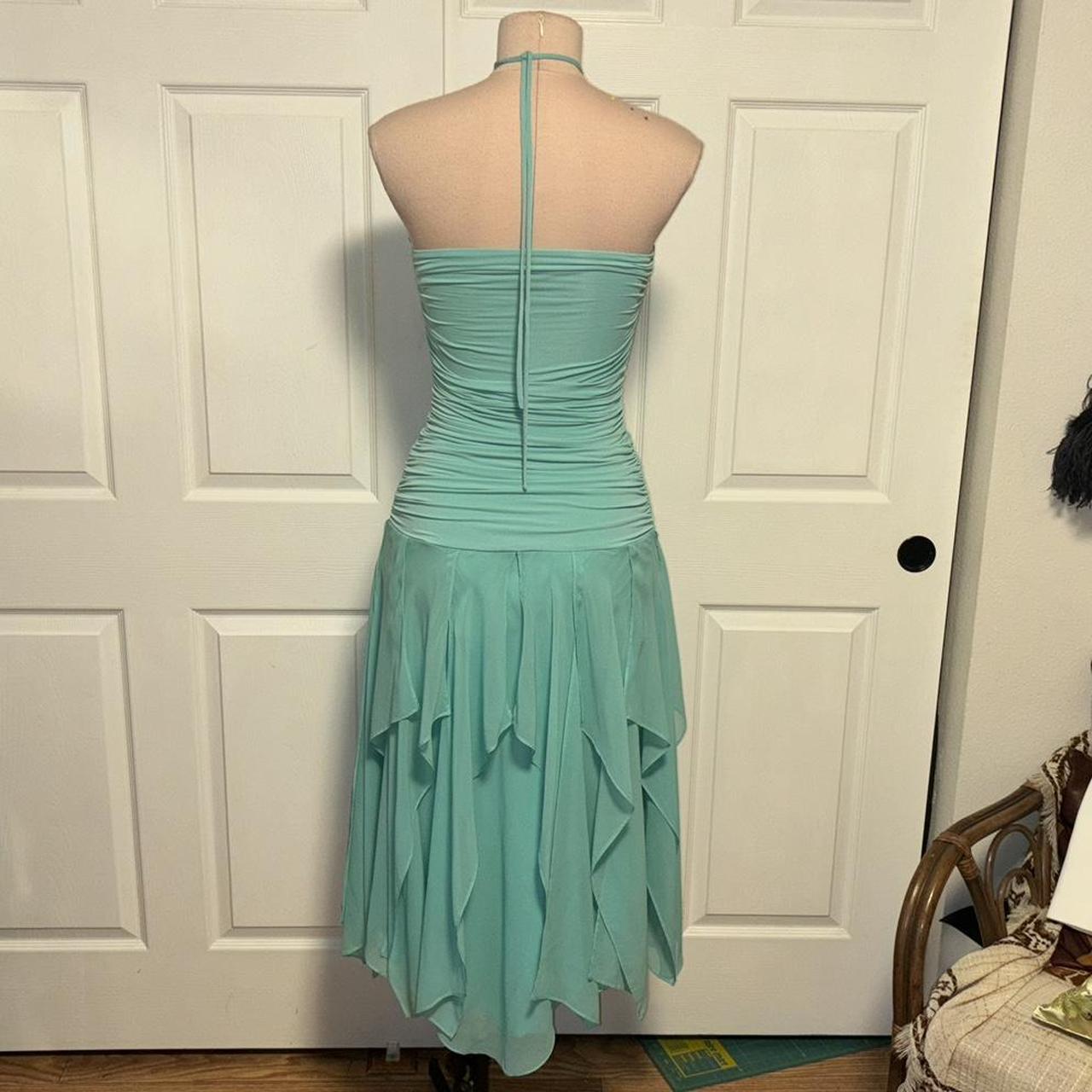 Insanely Iconic Y2K Aquamarine BCBG Asymmetrical... | Depop