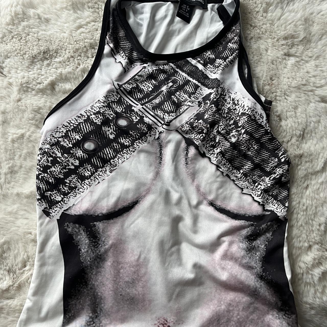 Body print mini dress, worn once amaze... - Depop