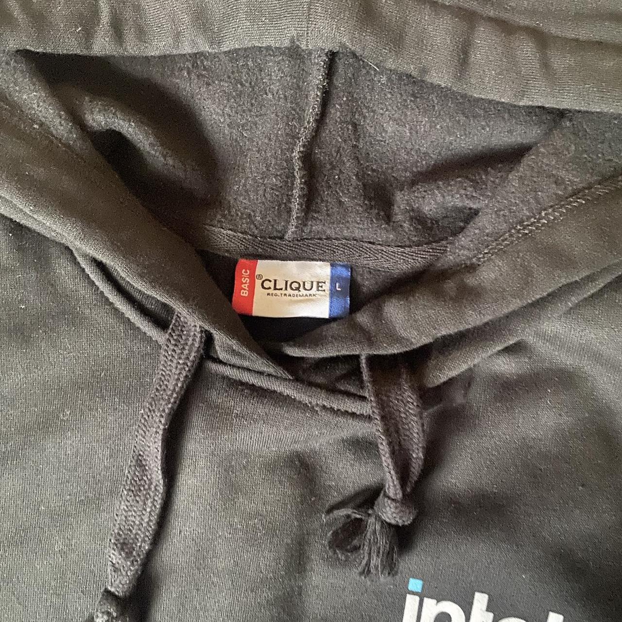 Intel Gaming Hoodie Black Size Large - Never Worn -... - Depop