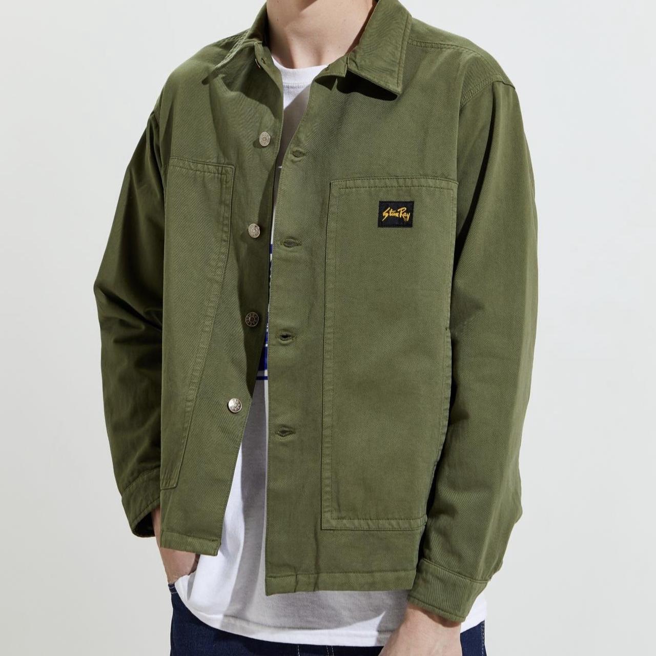 Stan Ray “Box Jacket” Olive Green. Size medium.... - Depop