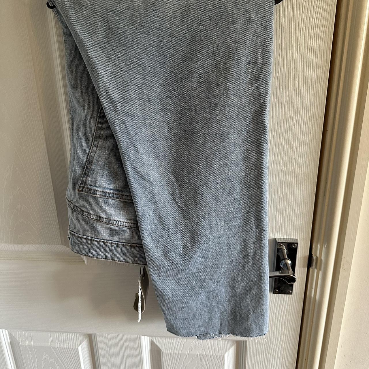 PRIMARK light blue high waisted straight leg jeans... - Depop