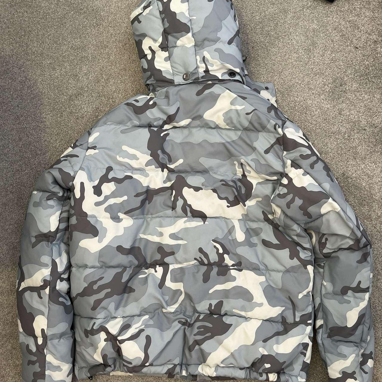 Benjart grey camo puffer jacket size: medium great... - Depop