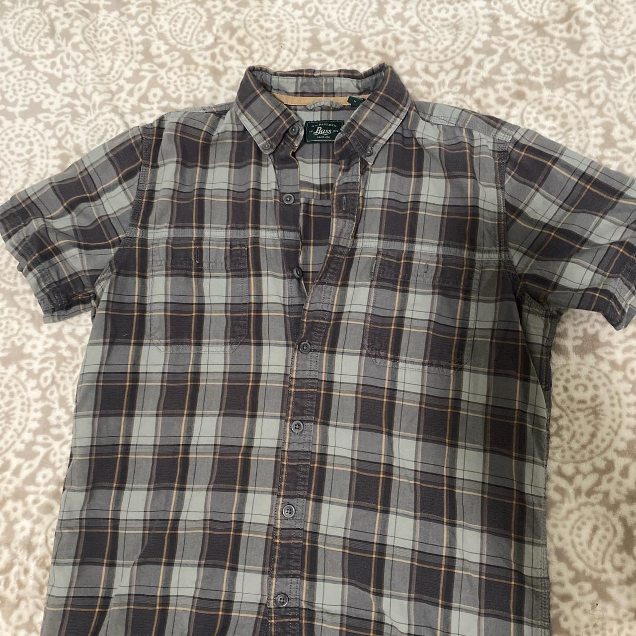 Men’s medium G. H. Bass & co button up shirt with... - Depop
