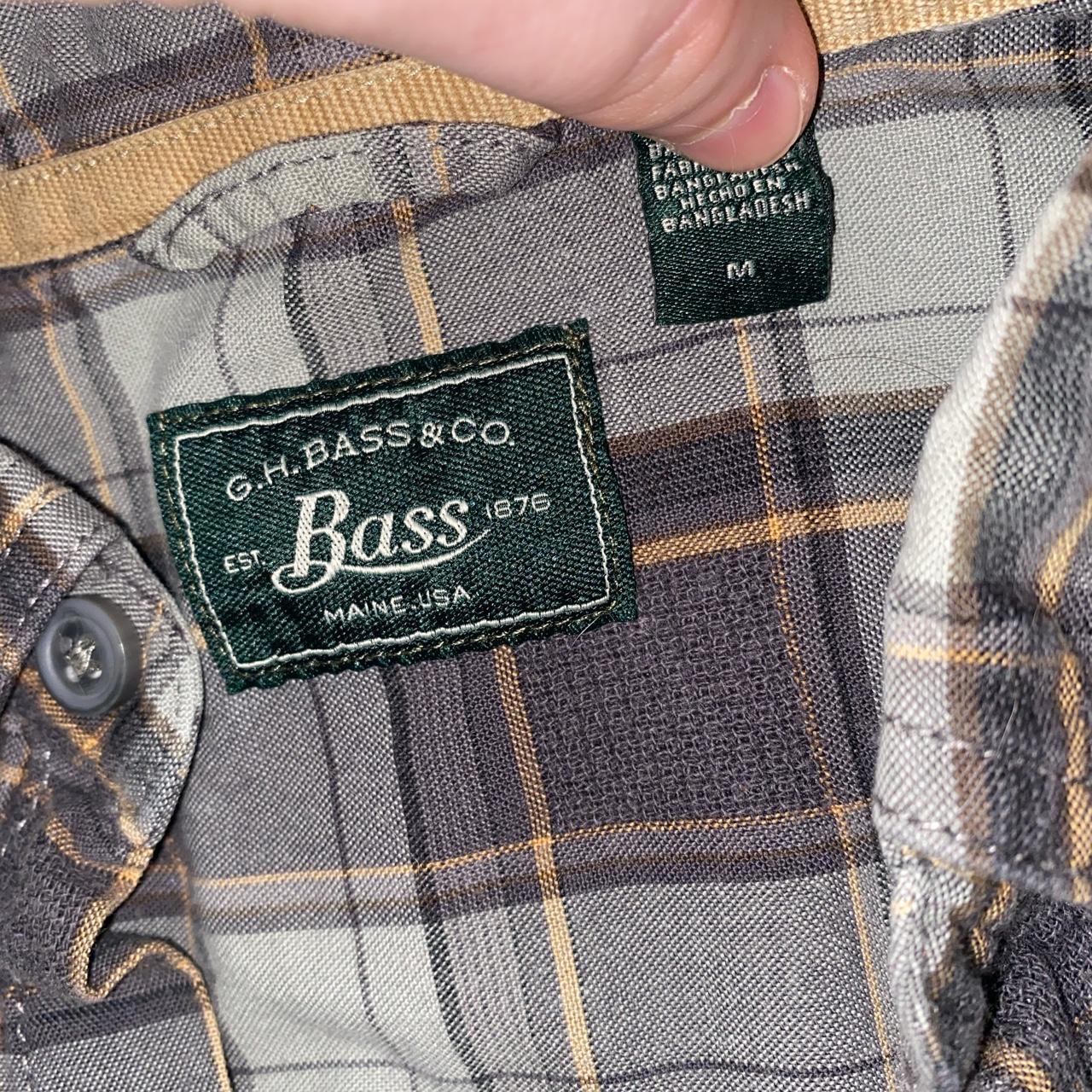 Men’s medium G. H. Bass & co button up shirt with... - Depop