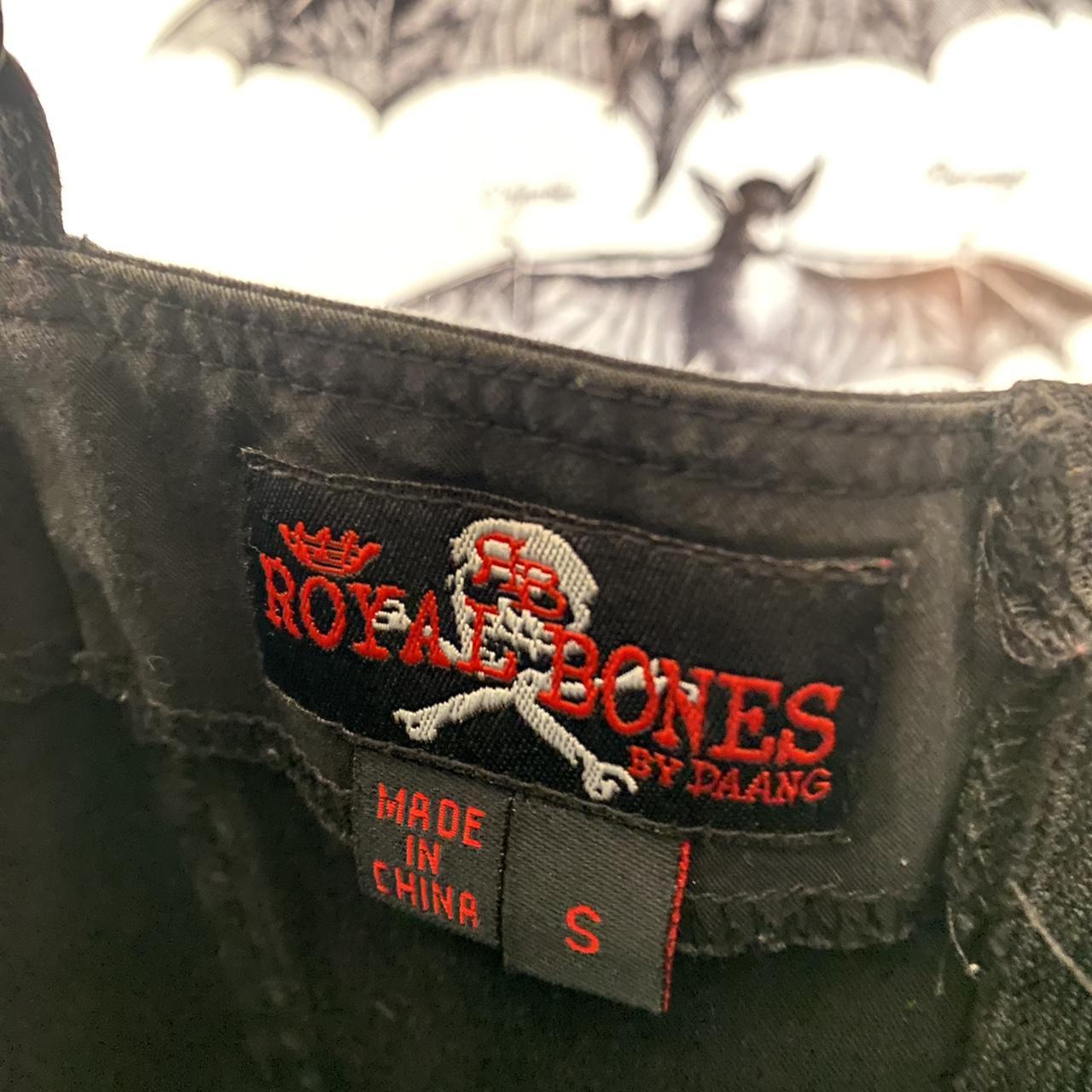Royal bones black zip up skater dress size... - Depop
