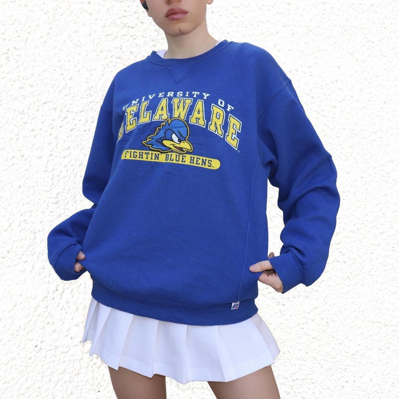 Blue vintage sweater USA university sweater - great... - Depop