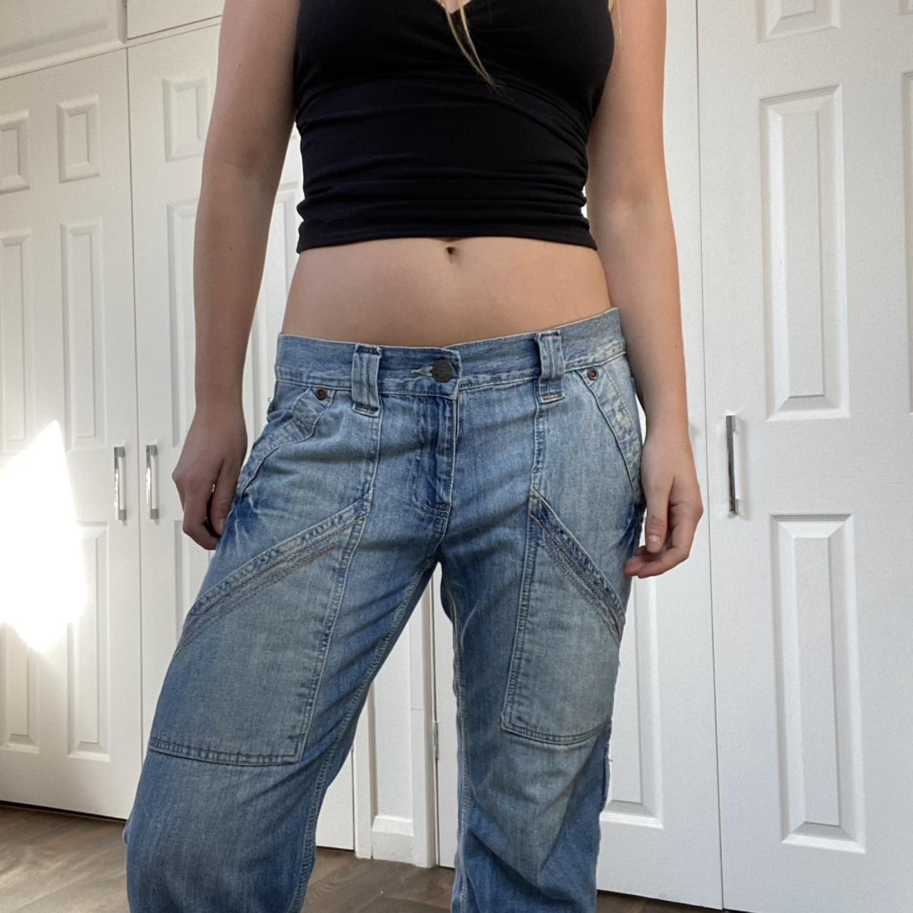 Vintage distressed jorts denim capri jeans. Must... - Depop