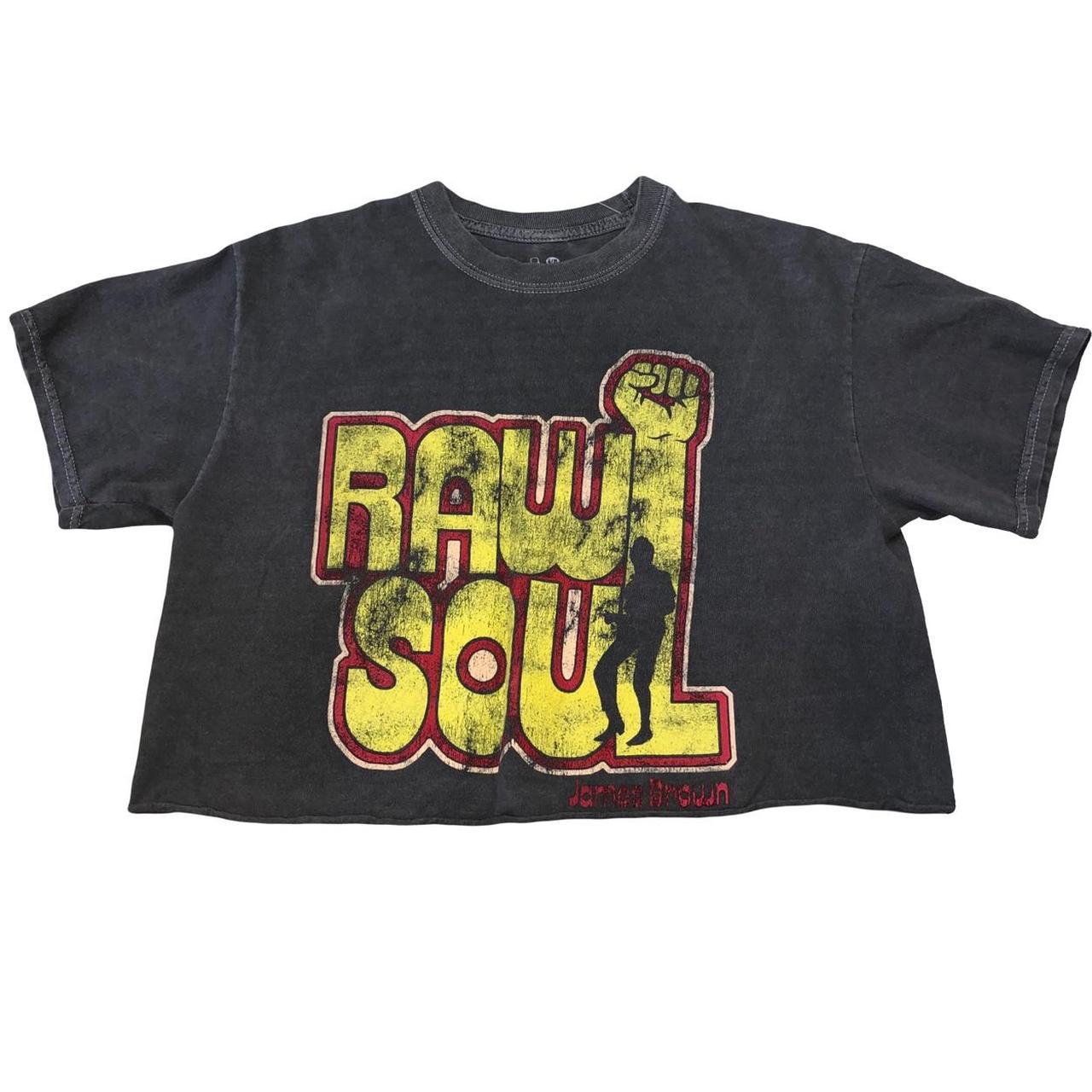 Raw soul graphic crop, boxy, James brown t band... - Depop