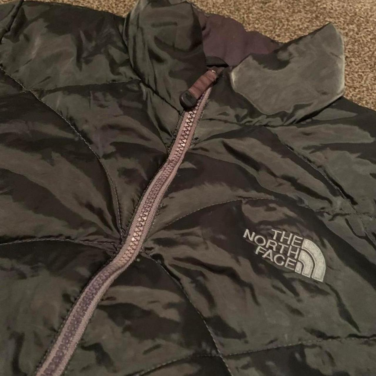 North face 550 puffa coat. Size m womens. Khaki... - Depop