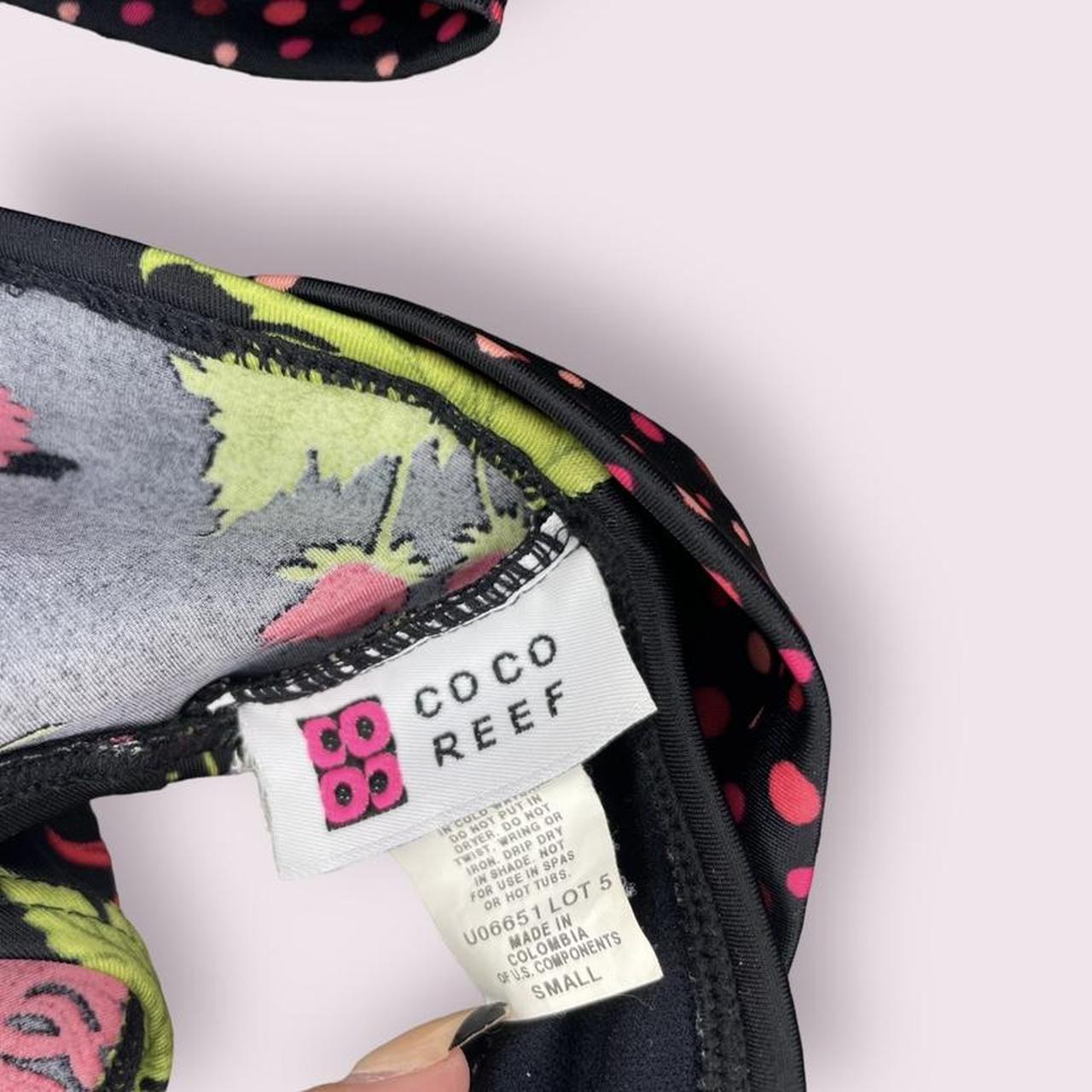 Coco Reef floral polka dot bikini set with belted... - Depop