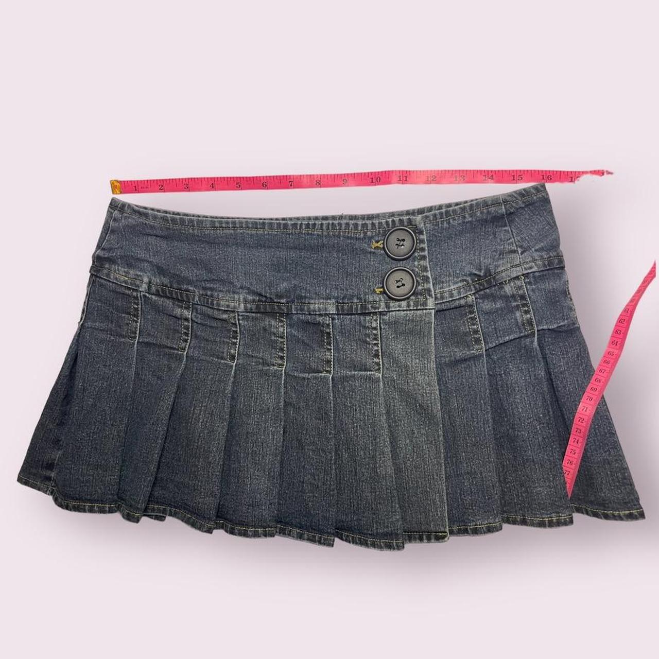 Angels Super pleated micro mini skirt Dark... - Depop