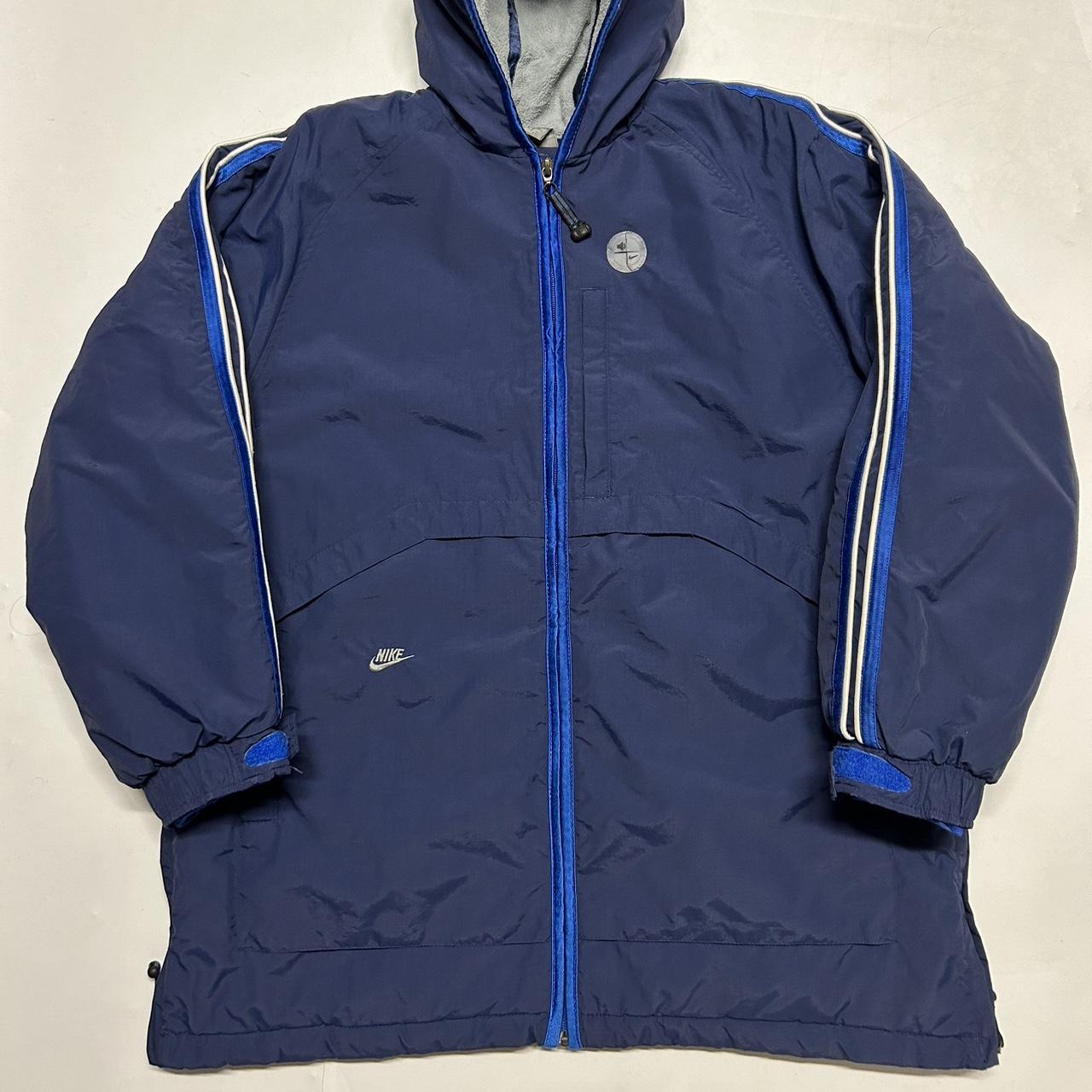 Vintage Nike back spell out jacket Size- XL P2P-... - Depop