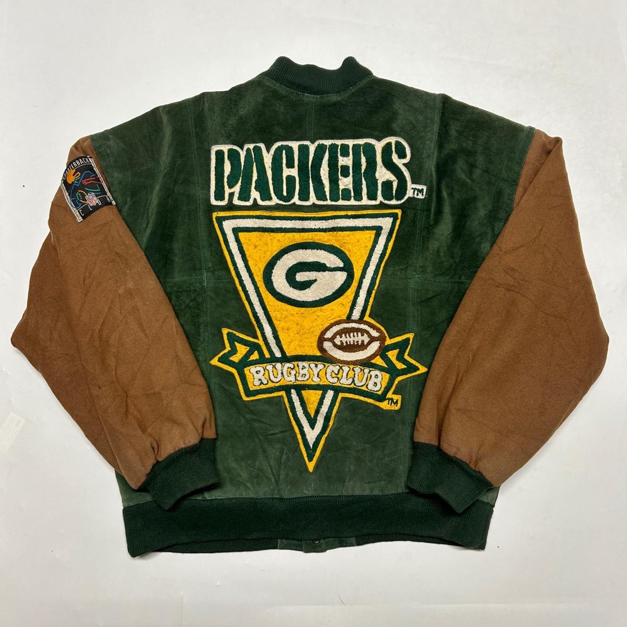 Vintage. G-III Carl Banks Green Bay packers... - Depop