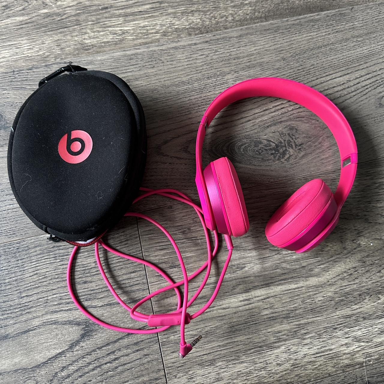 Beat solos hot pink... - Depop