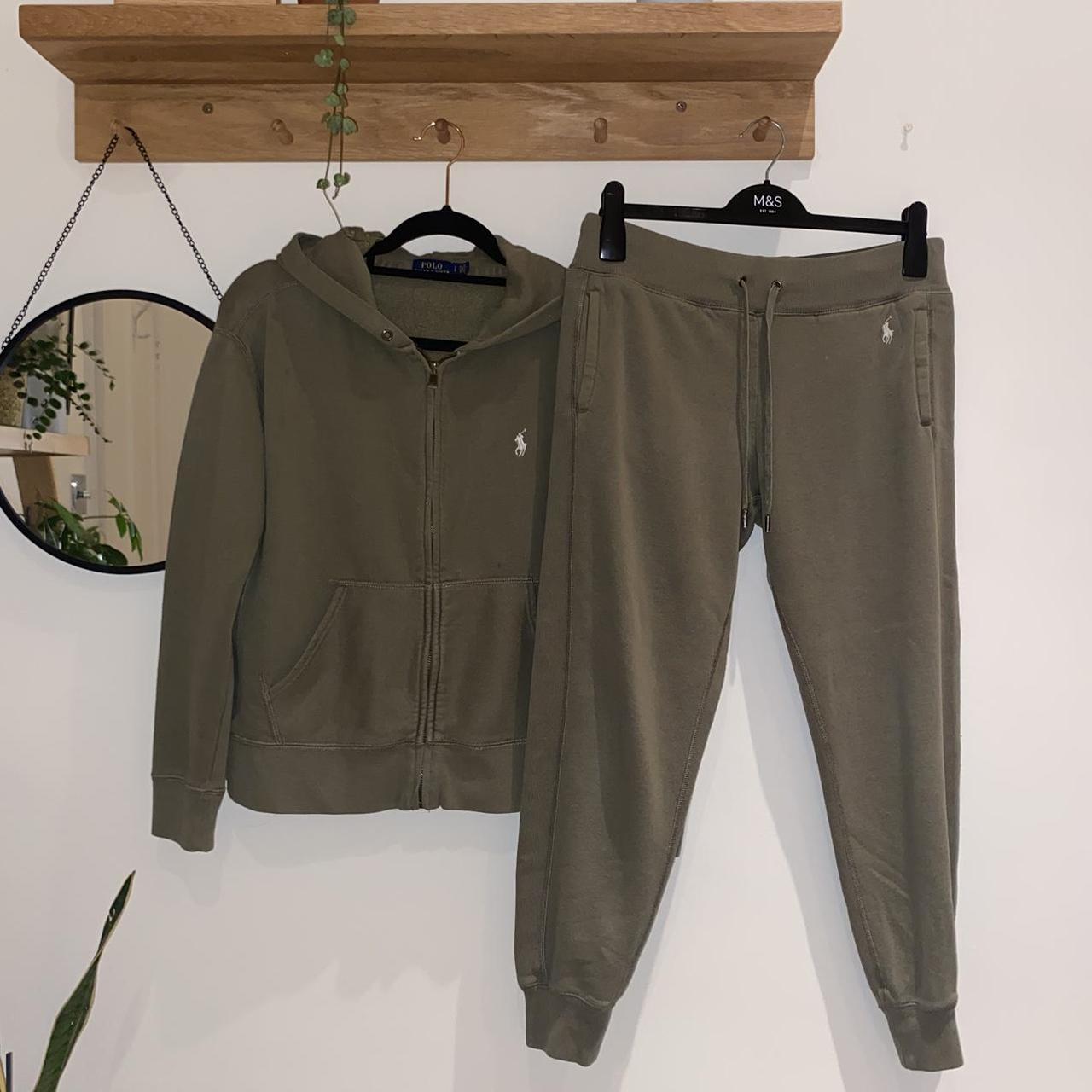🤍 Ralph Lauren Khaki Tracksuit Co-ord 🤍 - gorgeous... - Depop