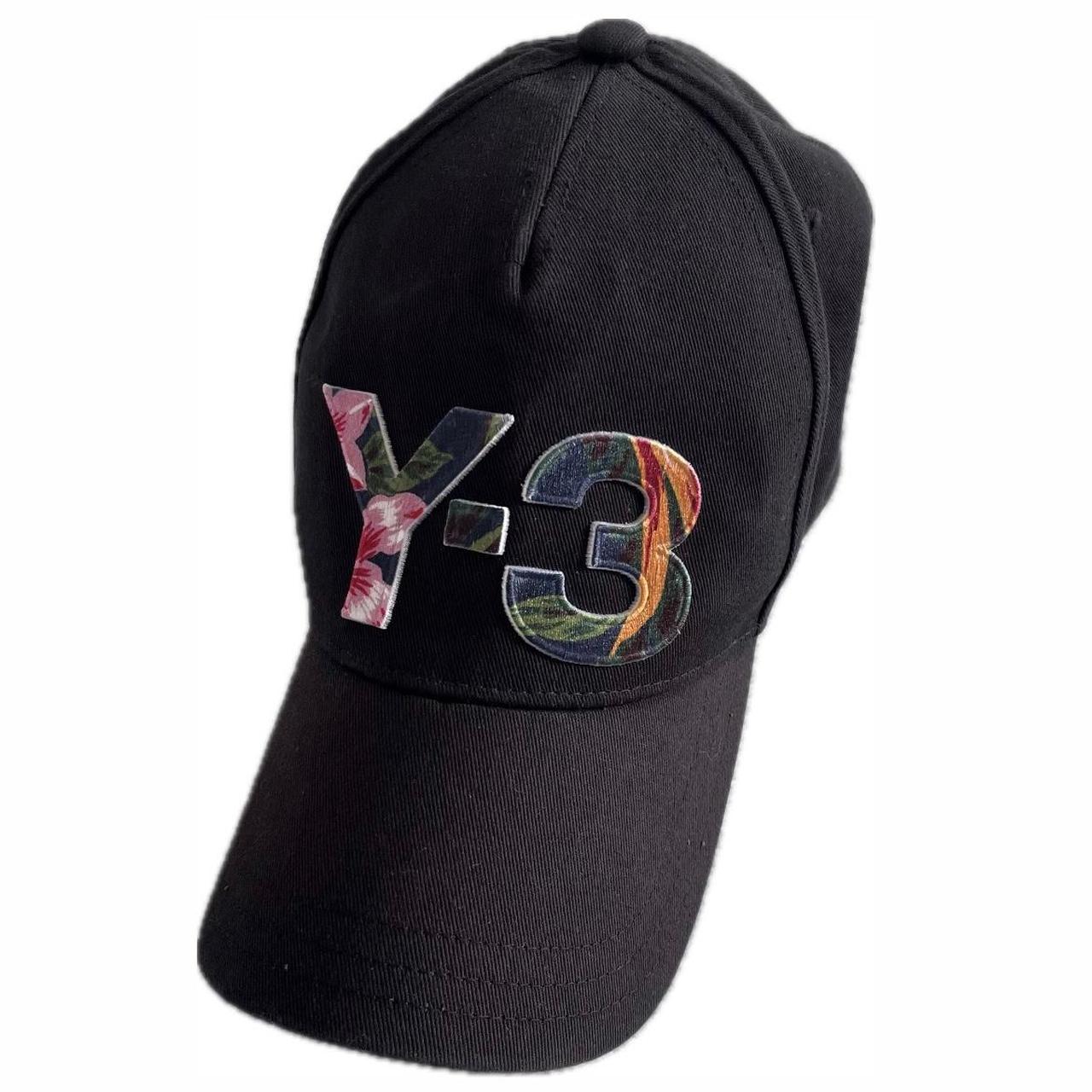 Y-3 cap in black & floral 💐 Unisex & one size with... - Depop