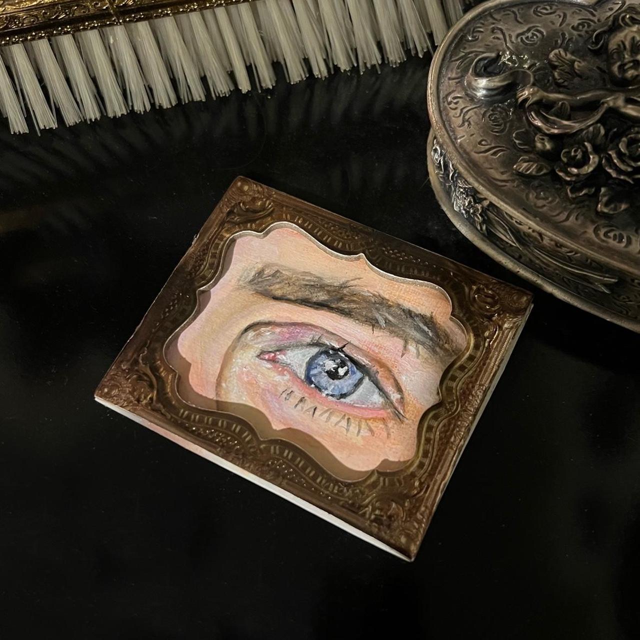 Mini acrylic eye painting inspired by lovers eye... - Depop