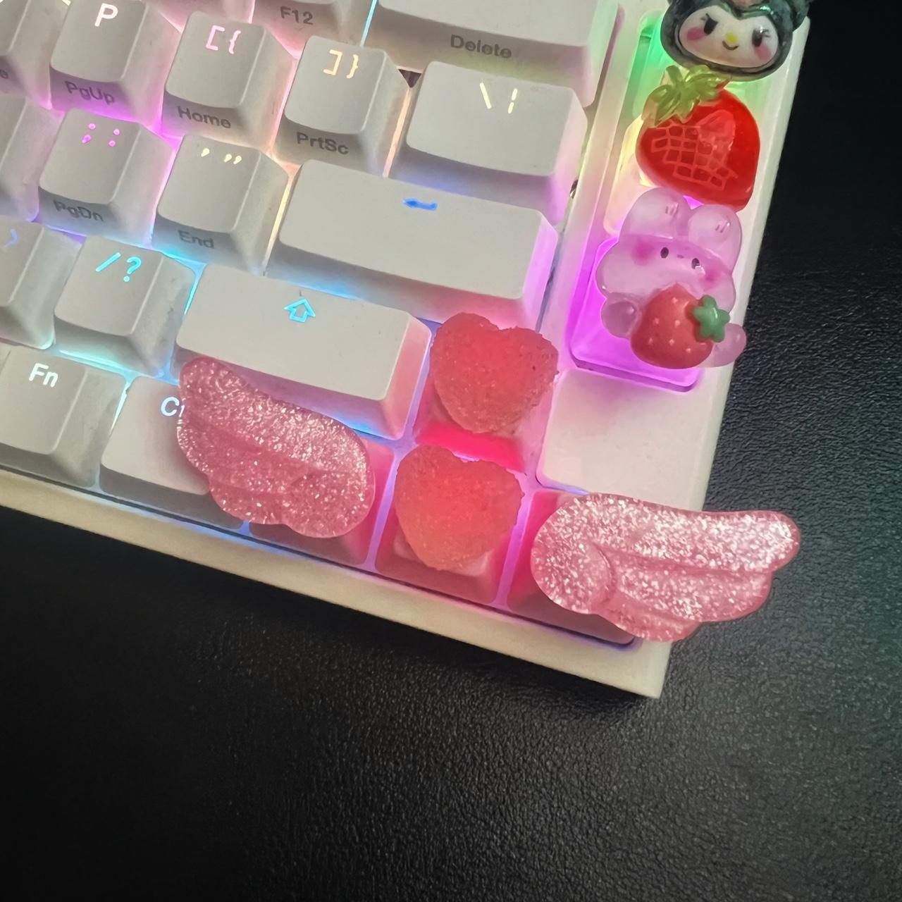 pink keycaps pack of 4 (the ones on... | Depop