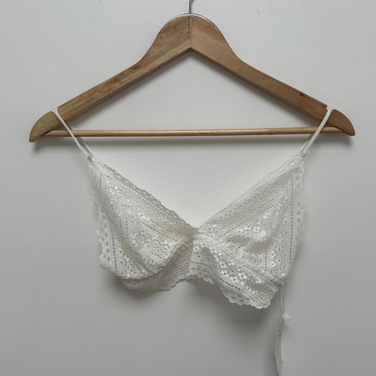 Beautiful white lace brand new bralette from The... - Depop