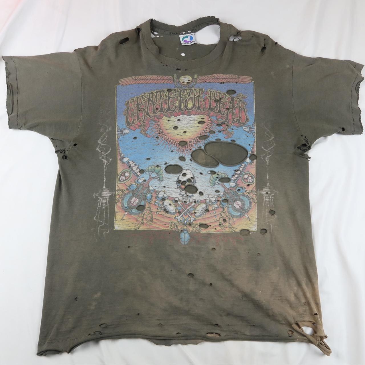 thrashed vintage grateful dead 1994 shirt faded... - Depop