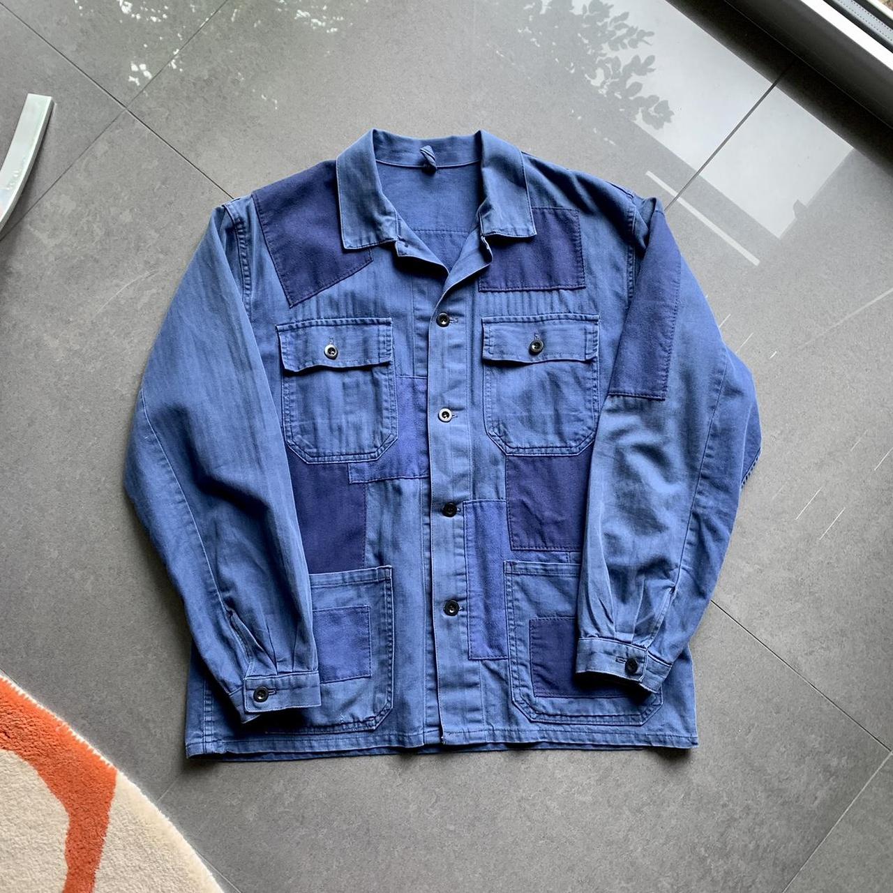 Handmade Patchwork Chore Jacket From small studio... - Depop