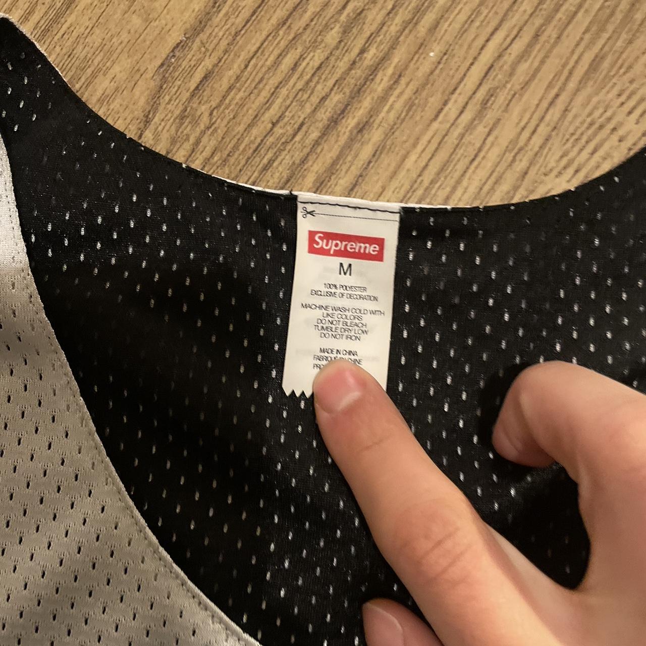 SUPREME MUSTANG REVERSIBLE BASKETBALL JERSEY MEDIUM.... - Depop