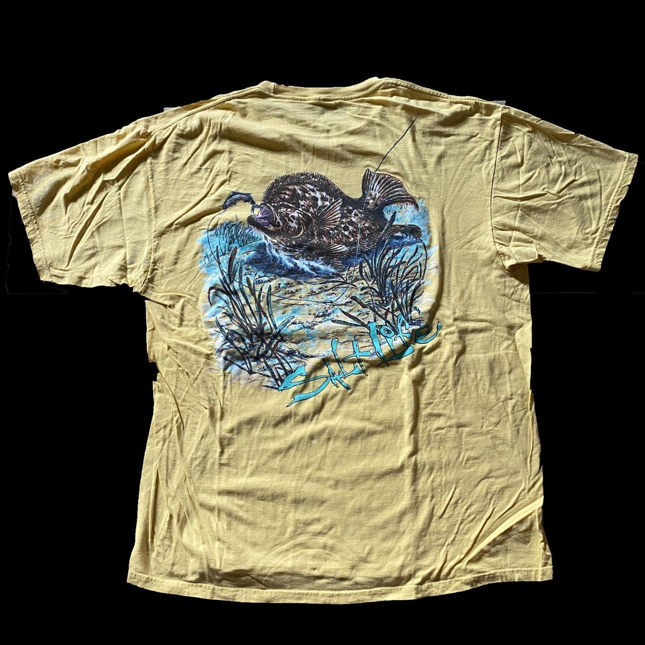 Salt Life fishing Monk Fish t shirt Good condition... | Depop