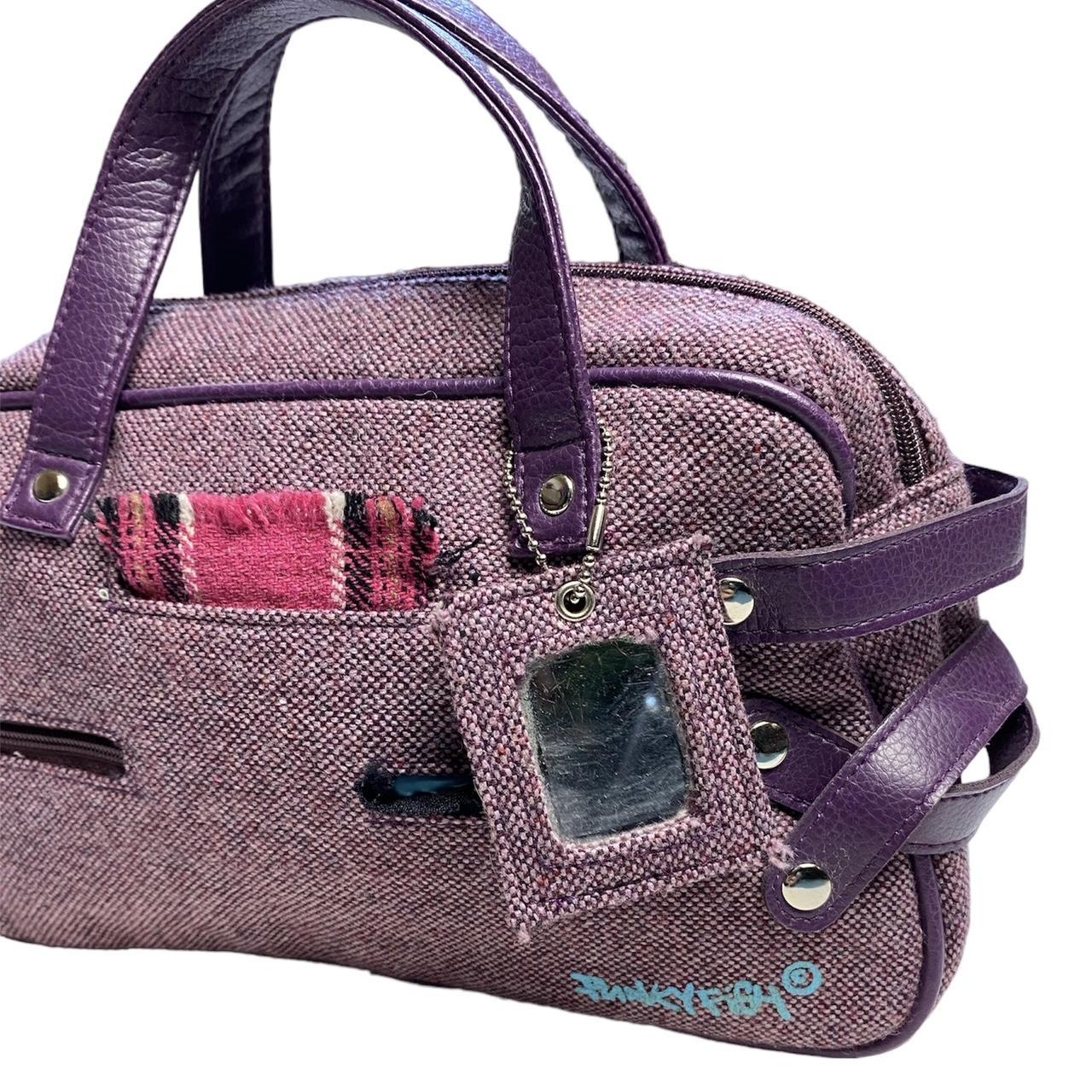 Punky fish tweed mini bag Y2K style Mirror & trim... - Depop