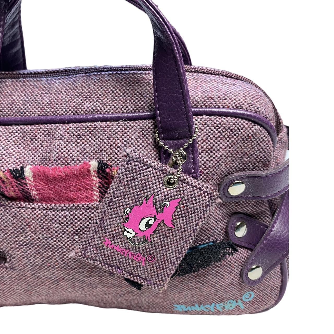 Punky fish tweed mini bag Y2K style Mirror & trim... - Depop