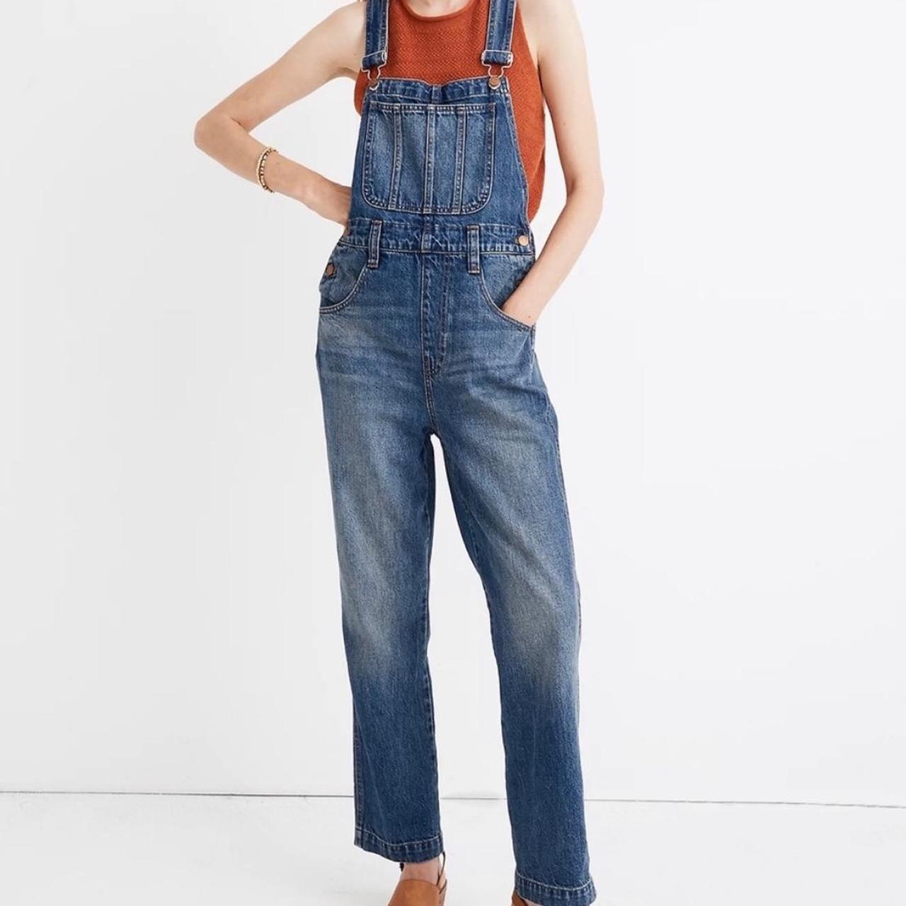 Madewell Straight-leg overalls from 2020. Size Medium - Depop