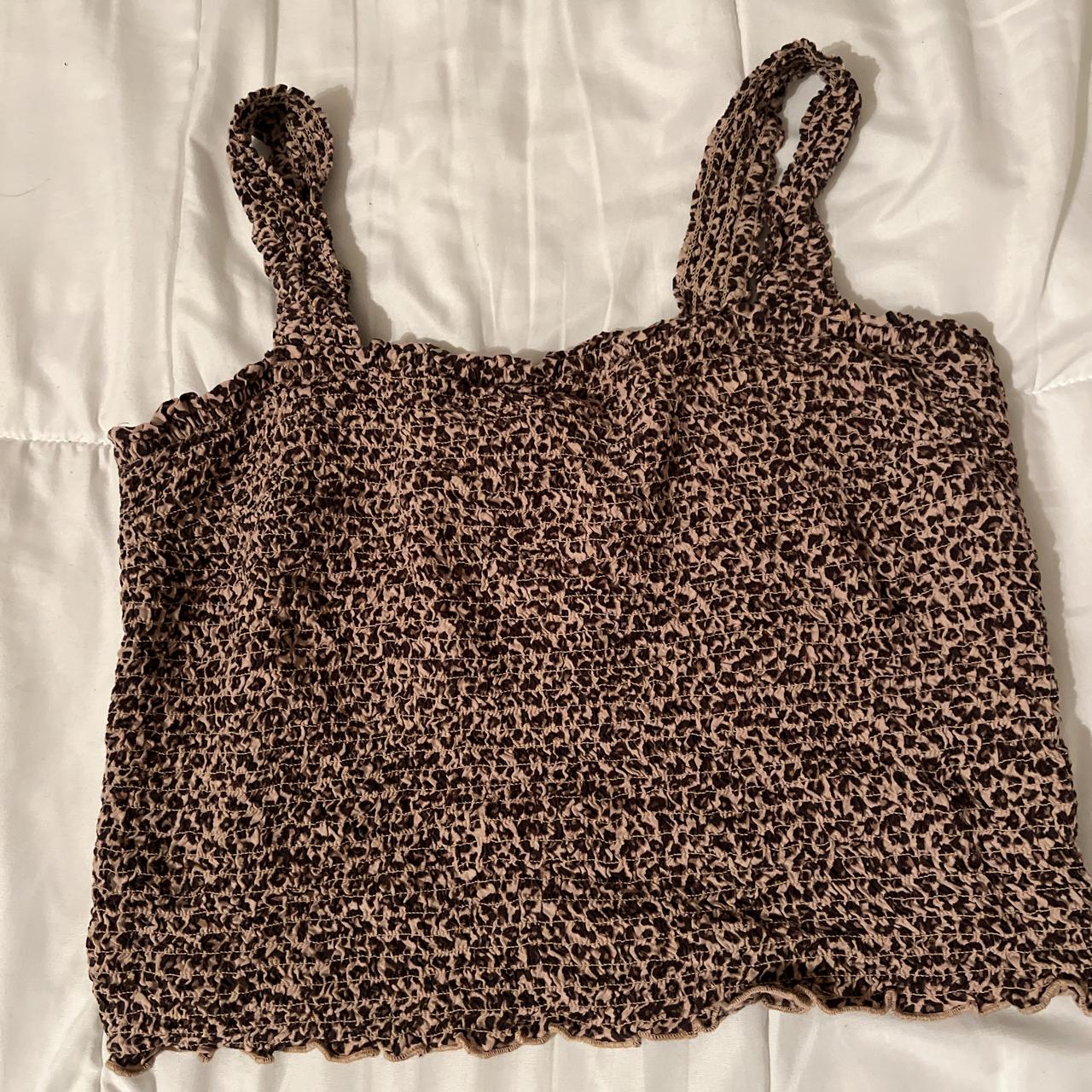 Abercrombie & Fitch Leopard print cropped tank top.... - Depop