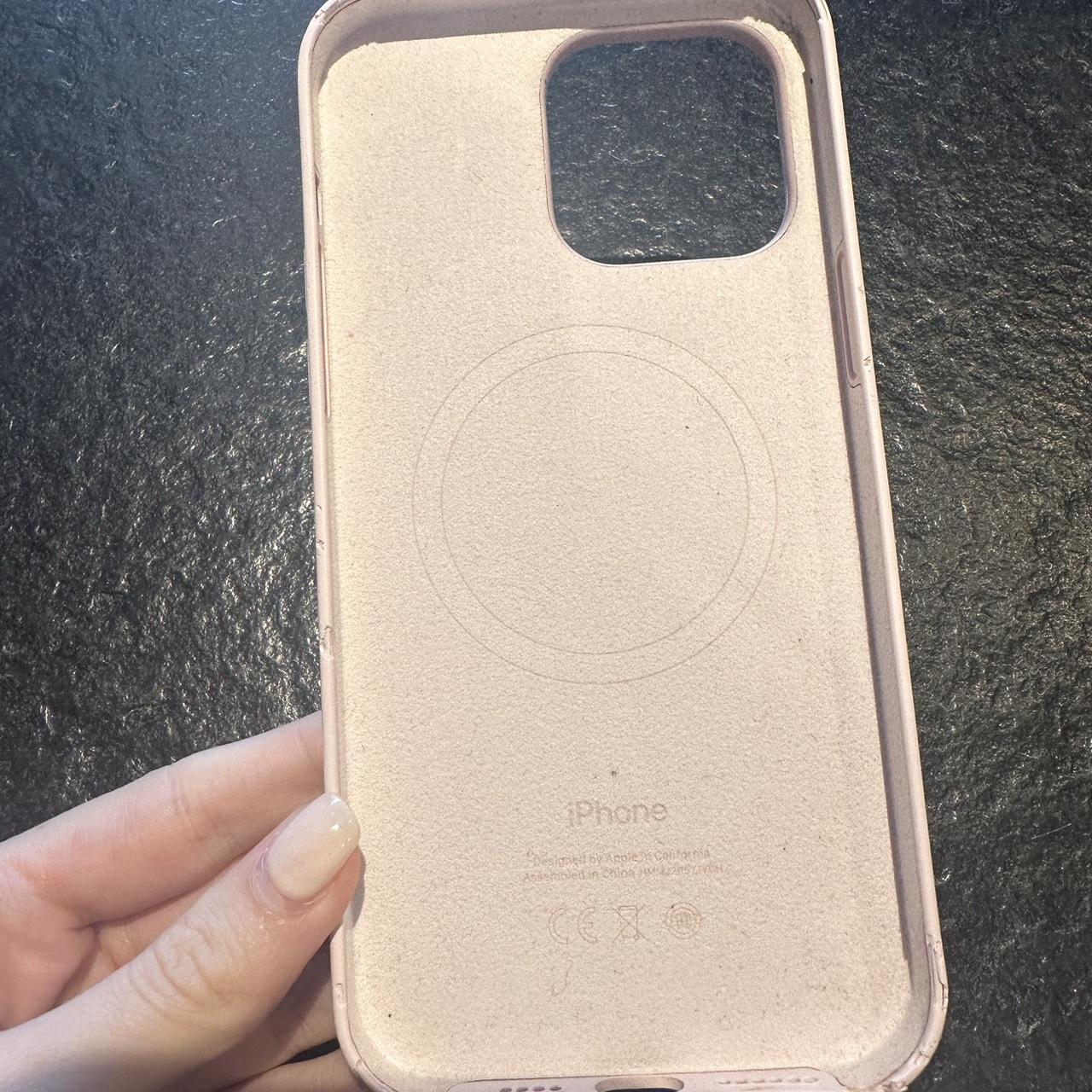 iPhone 14 pro max baby pink apple case RRP £50 Used... - Depop