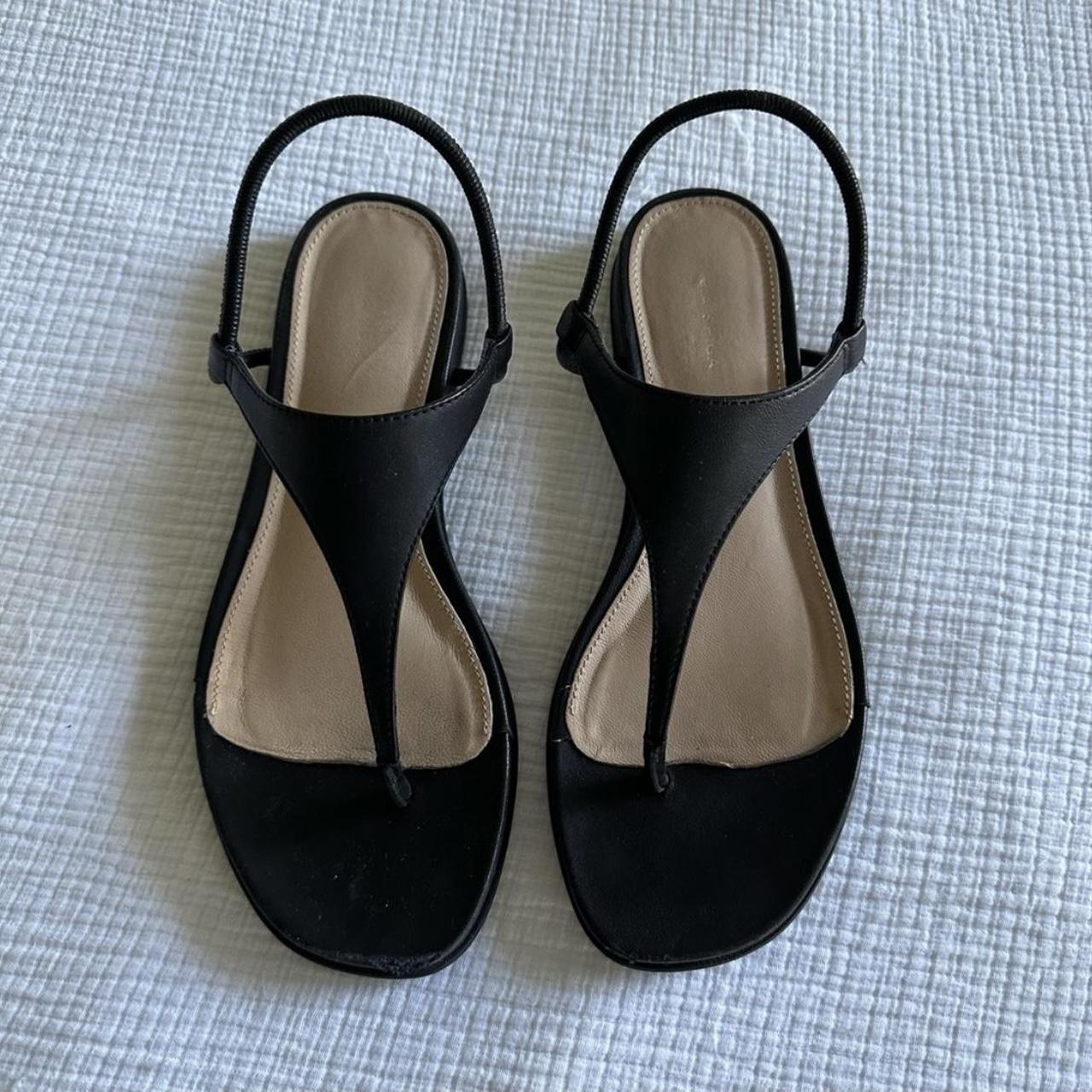 Via Spiga Women's Black Sandals | Depop
