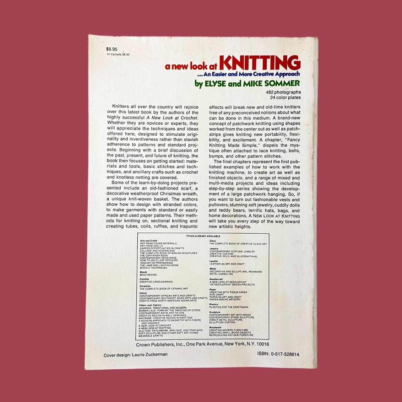 1977 A New Look At Knitting Book Cool vintage... - Depop